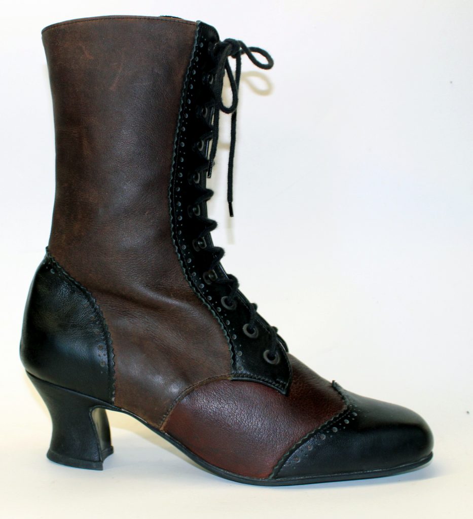 Victorian brogue boots with Louis heels – Pendragon Shoes